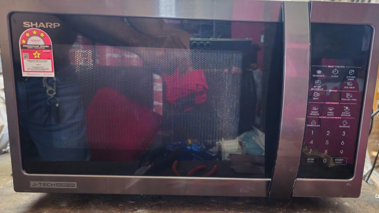 how to fix broken magnetron on sharp microwave - YouTube