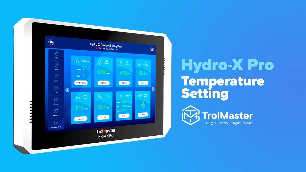 Hydro-X Pro (HCS-2) - Temperature Setting - YouTube