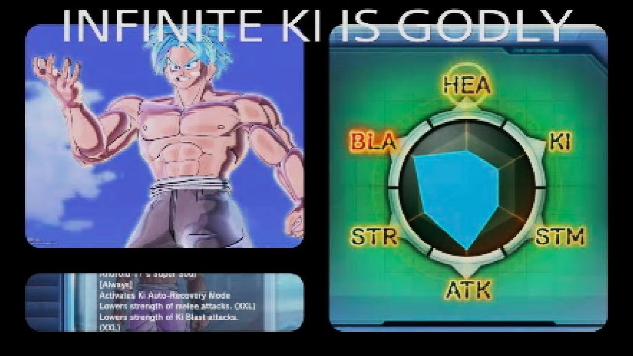 INFINITE BLUE EVOLUTION KI BLAST MALE SAIYAN BUILD DRAGON BALL ...