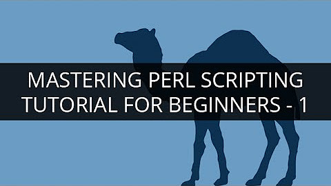 Perl Scripting Tutorial Videos - YouTube