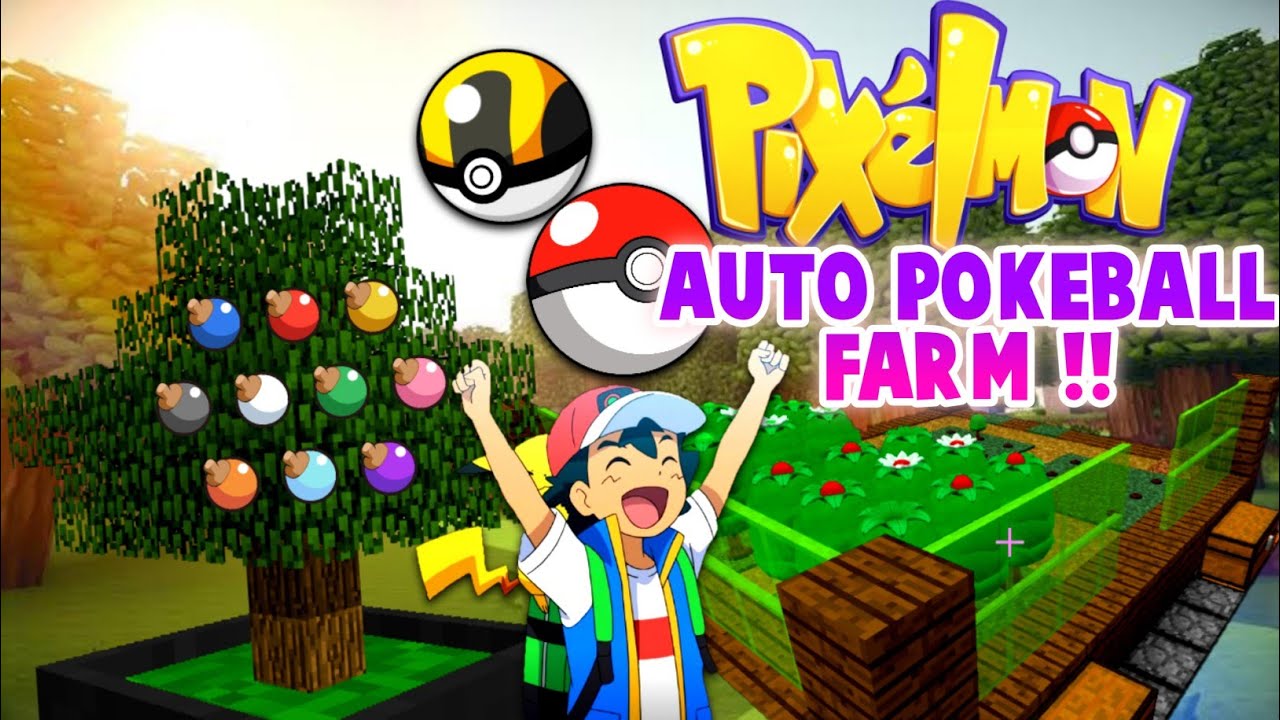 I Created SEMI AUTOMATIC POKEBALL FARM 🔥 IN PIXELMON | Minecraft - YouTube