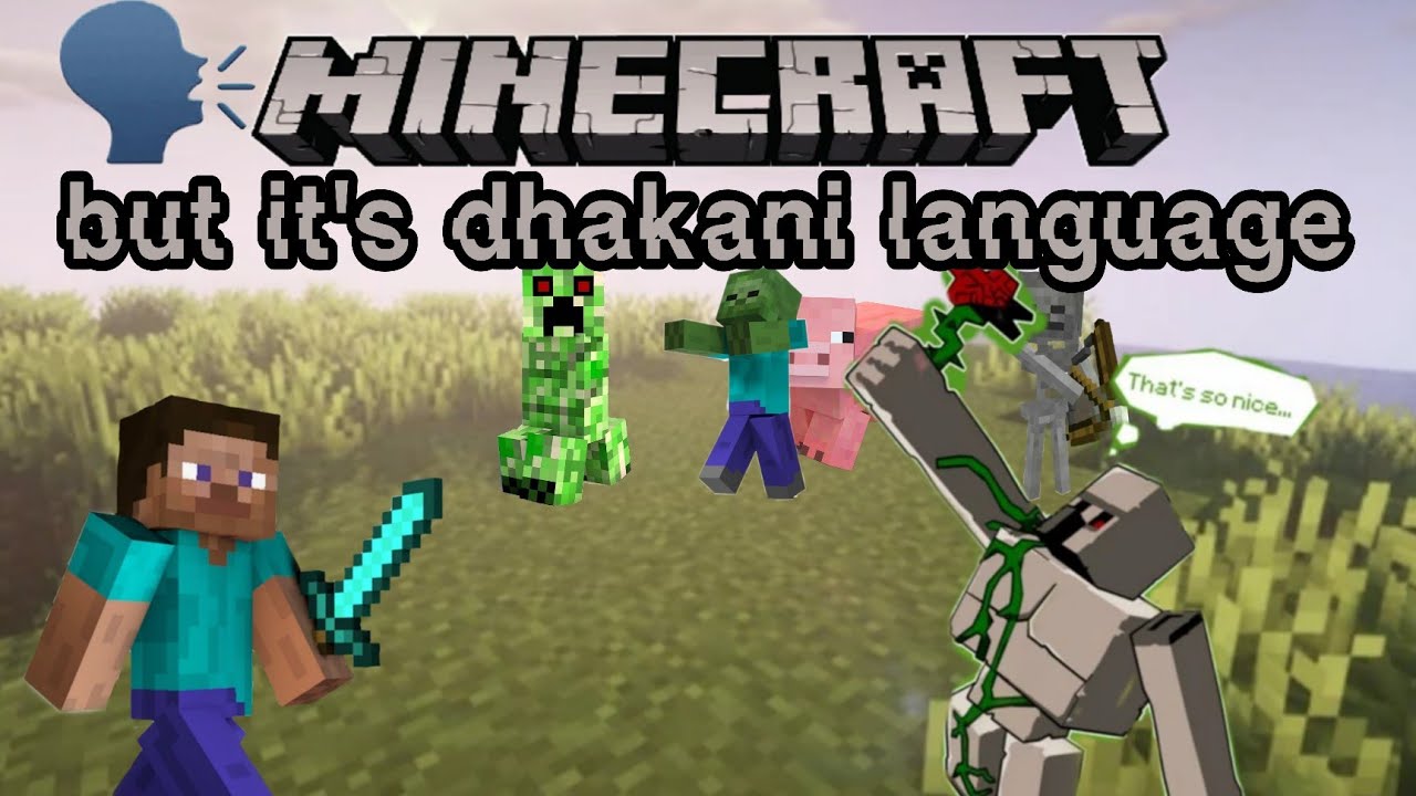 Minecraft but I will speak in Dakhini language - YouTube