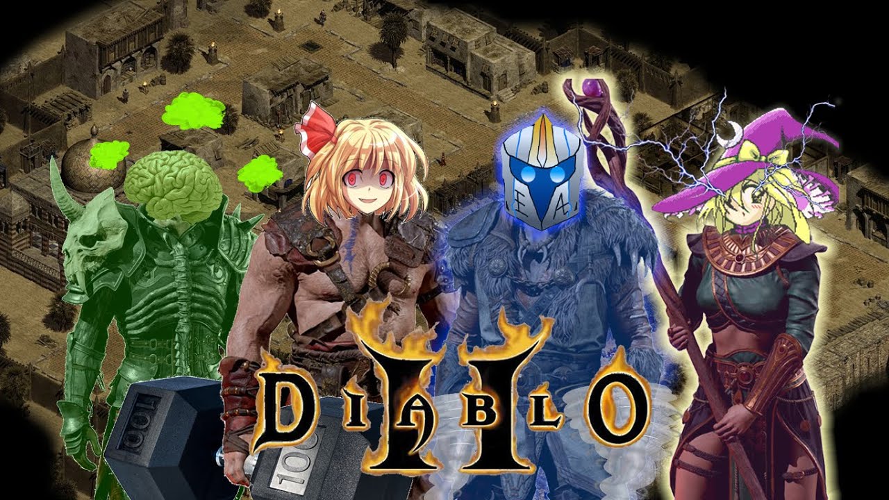 [Diablo II] Wandering the deserts with the gang - YouTube