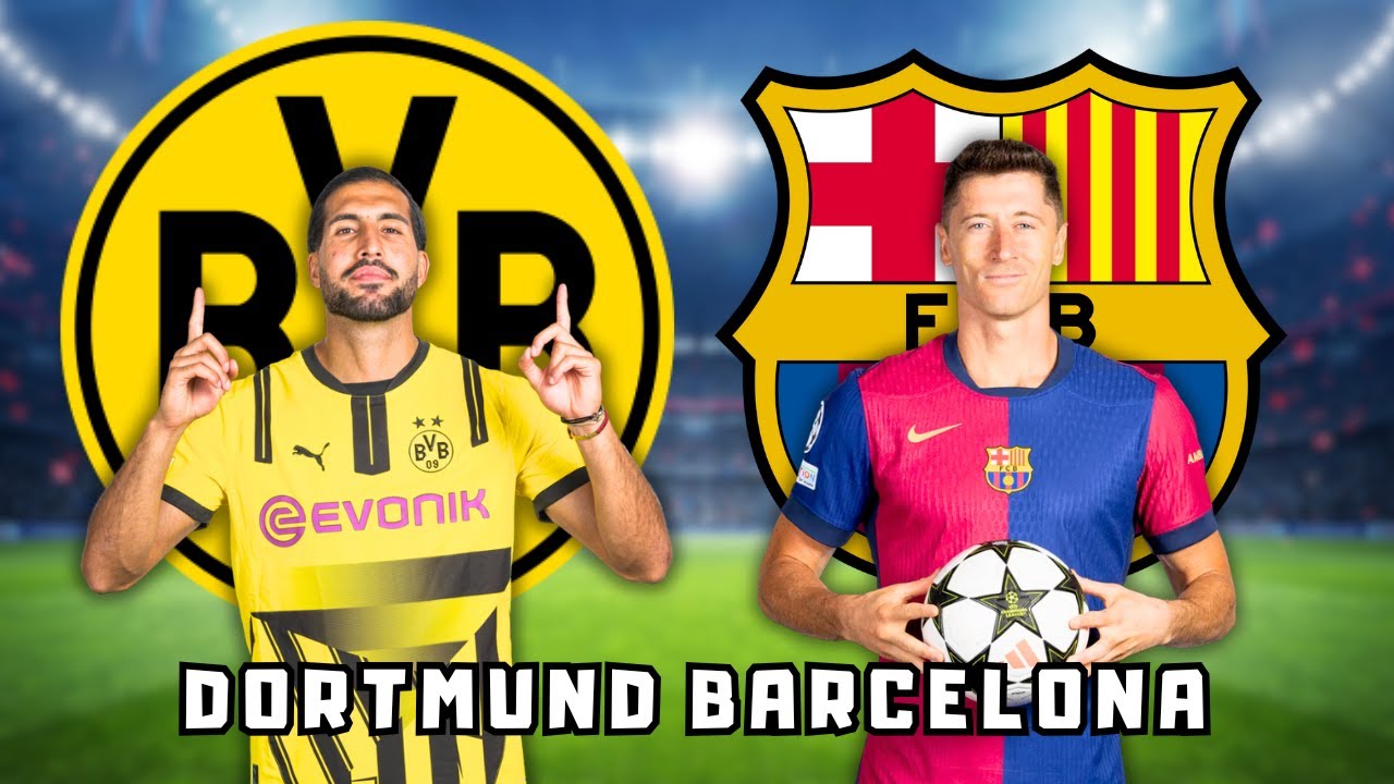 Champions league 24/25 | Barcelona VS BVB Dortmund| #lewandowski # ...