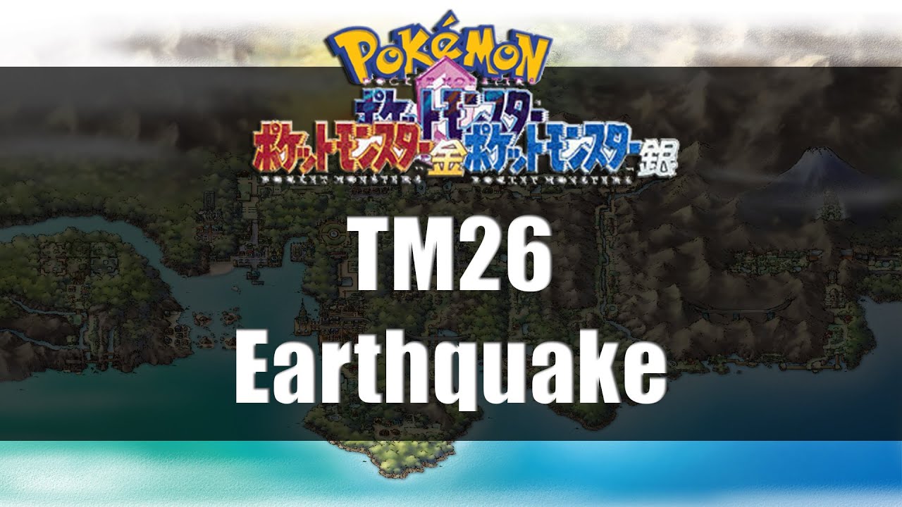 Pokemon Gold Silver & Crystal | Where to get TM26 Earthquake - YouTube