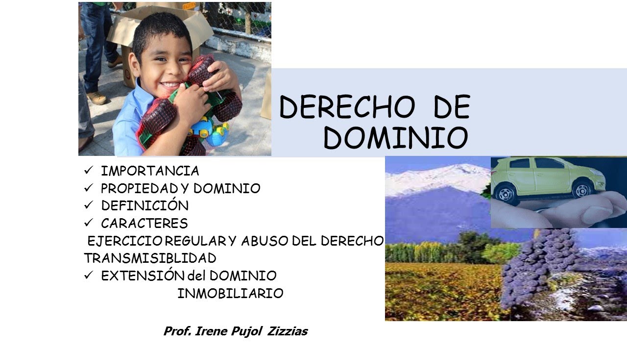DERECHO REAL DE DOMINIO 1° PARTE - YouTube