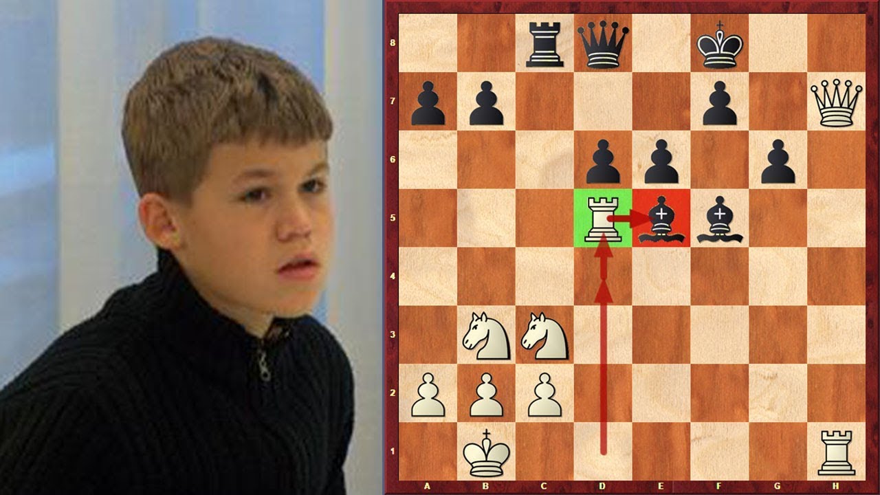 13 Year Old Magnus Carlsen Slays The Sicilian Dragon - YouTube
