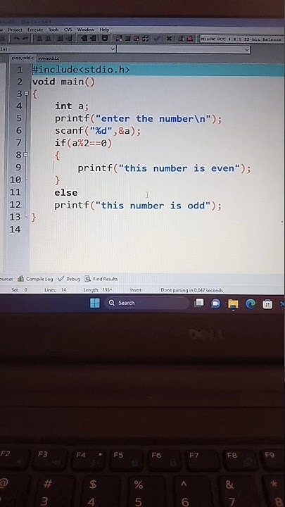 Even Odd Programe In C Short Video Cprogramming Cprogramminginhindi Youtube