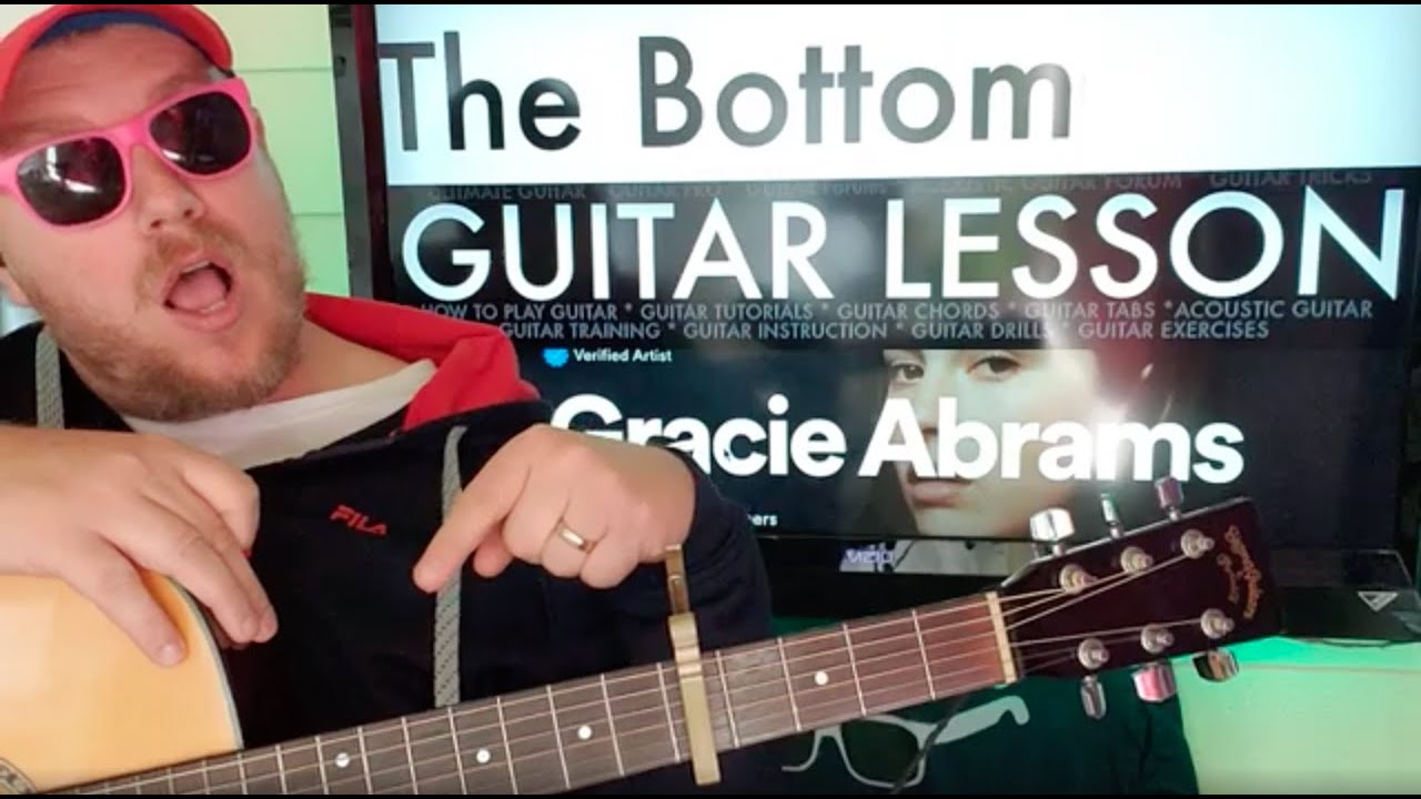 How To Play The Bottom - Gracie Abrams guitar tutorial (Beginner Lesson ...