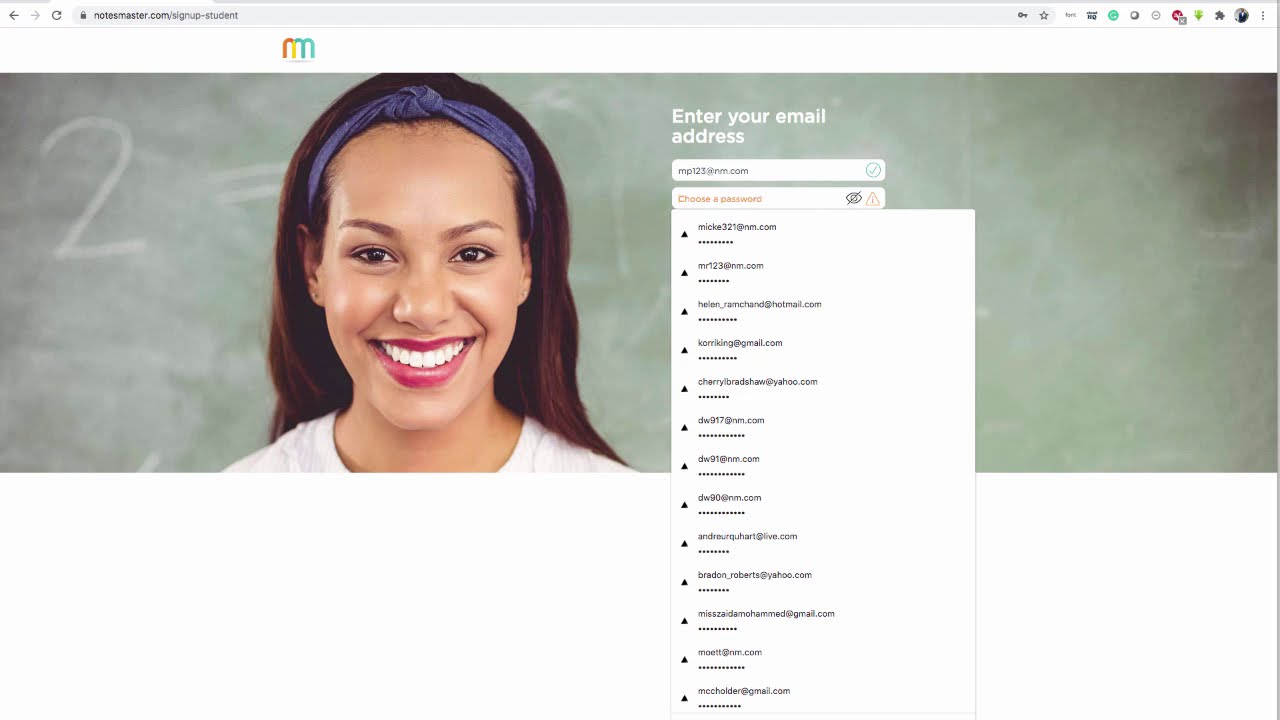 Student Quick Sign-up to Notesmaster - YouTube