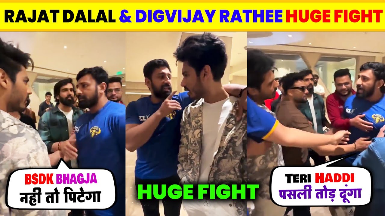 OMG!🤯 Rajat Dalal Digvijay Rathee Fight in ECL Full Video Rajat Dalal ...