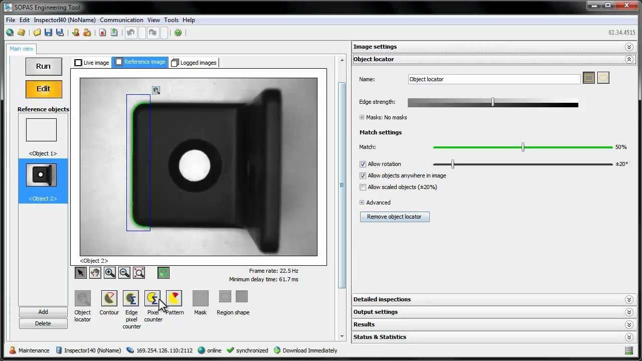Inspector from SICK: Easy presence inspection with pixel counter tool ...