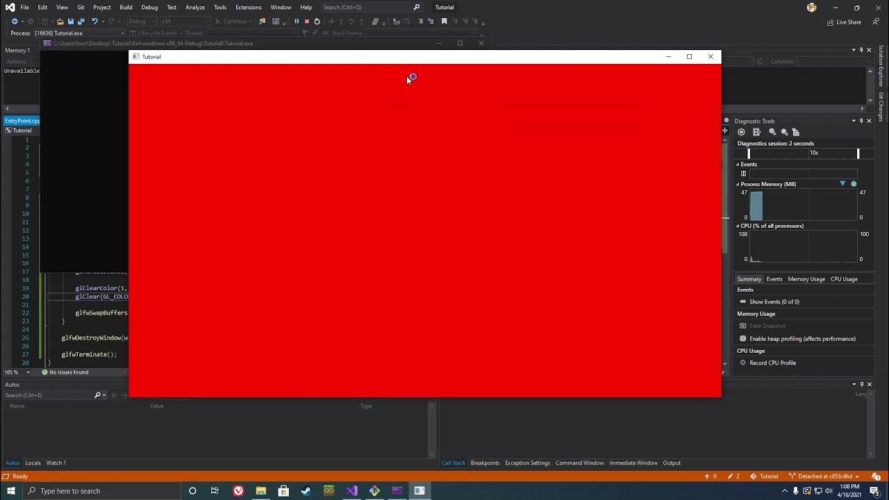 [Archived] OpenGL Tutorial 3: GLFW Window - YouTube