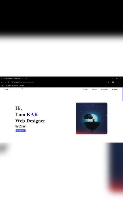 Responsive Portfolio Website Part 1 Html Css Javascript Webdevelopement Webdesign Shorts