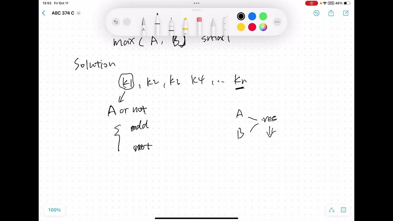 AtCoder | AtCoder Beginner Contest 374 C - Separated Lunch | Solution ...