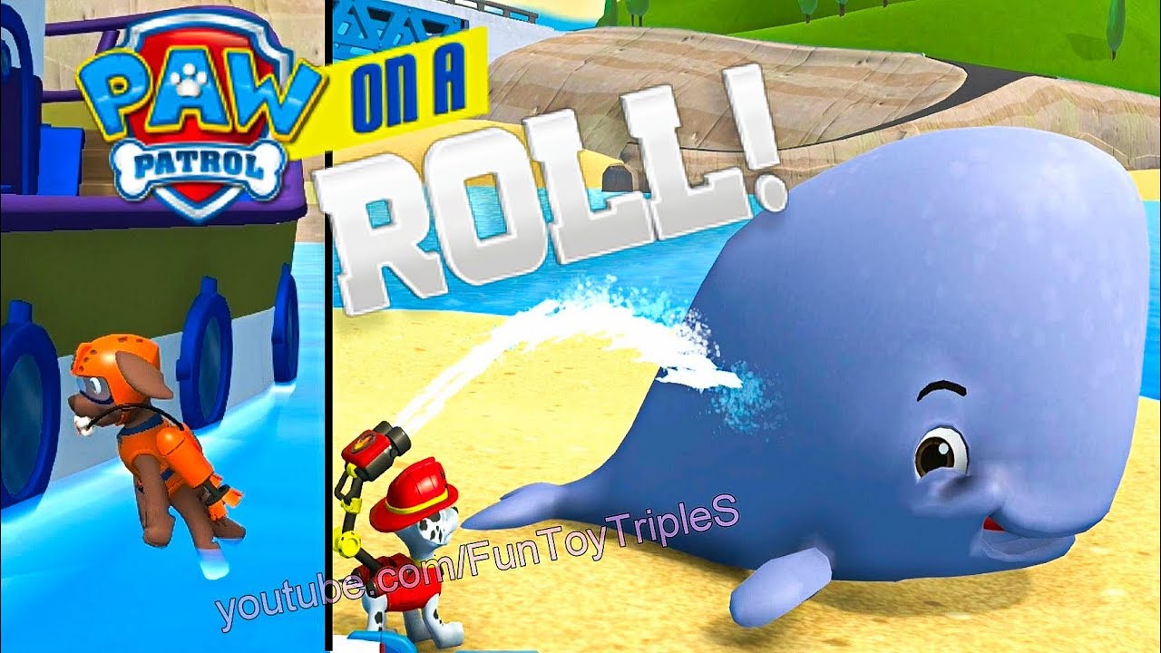PAW Patrol - Save the Whale - Amazing - On a Roll - YouTube