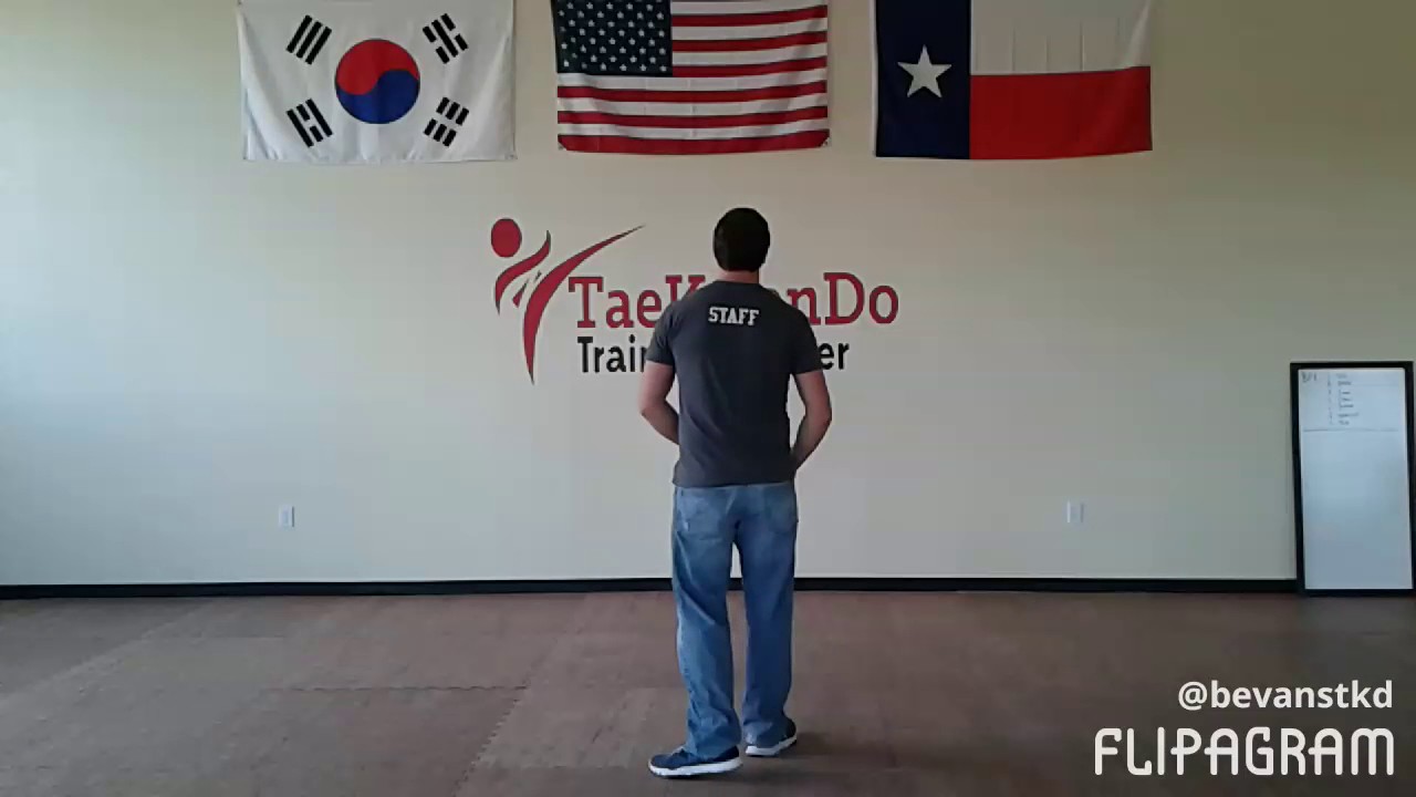 Yul-Gok Hyung walkthrough. AD Green Belt form (7th Gup) - YouTube