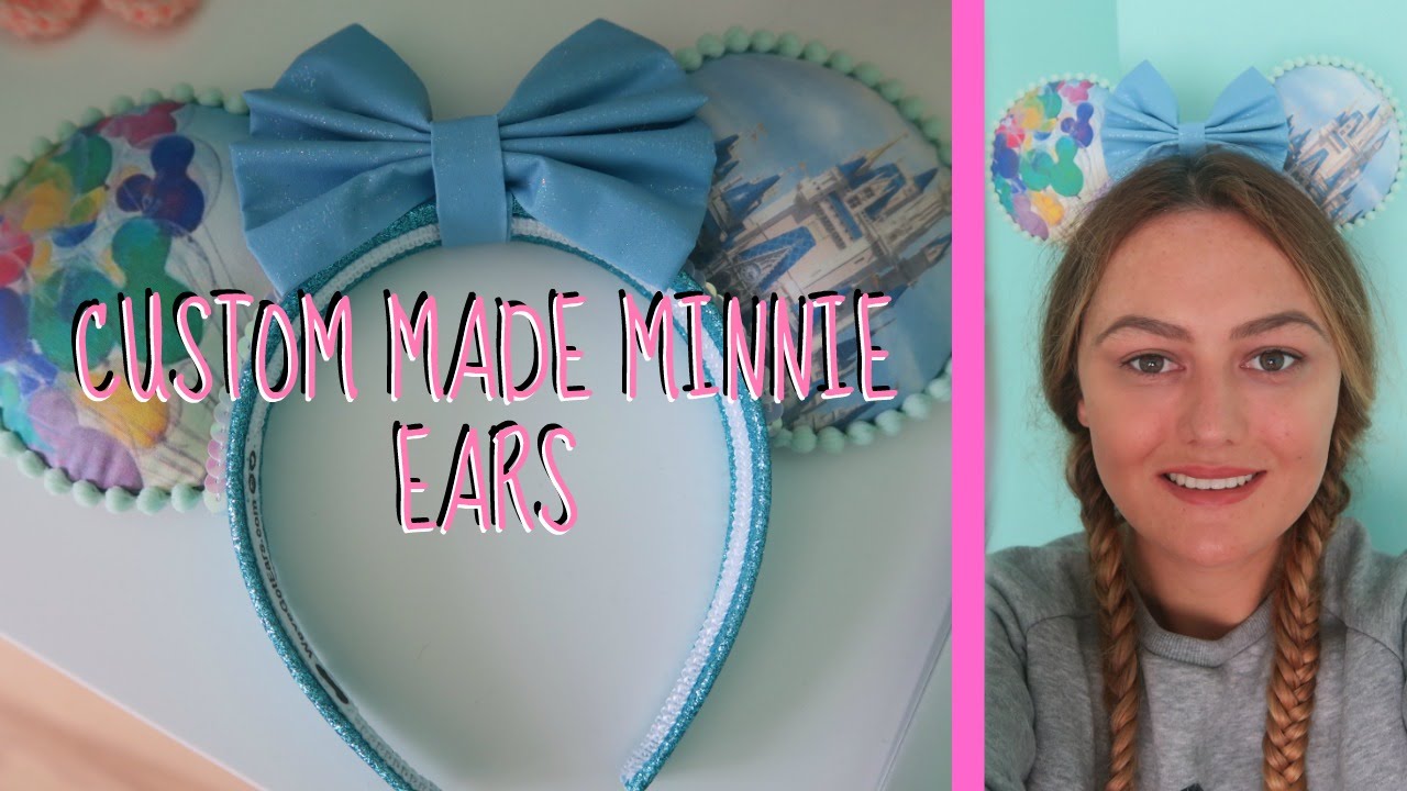 CUSTOM MADE DISNEY MINNIE EARS - YouTube