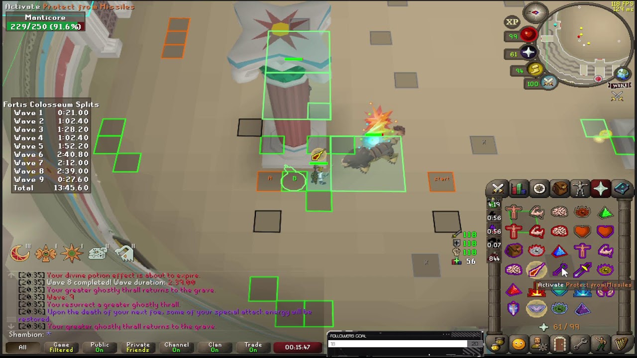 LIVE (OSRS) Budget Fortis Colosseum Attempts - YouTube