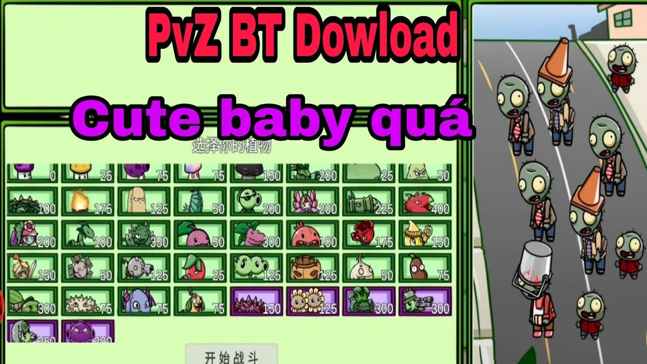 PvZ BT mini Dowload apk. plants và zombie cực kì cute #plantsgamer# ...