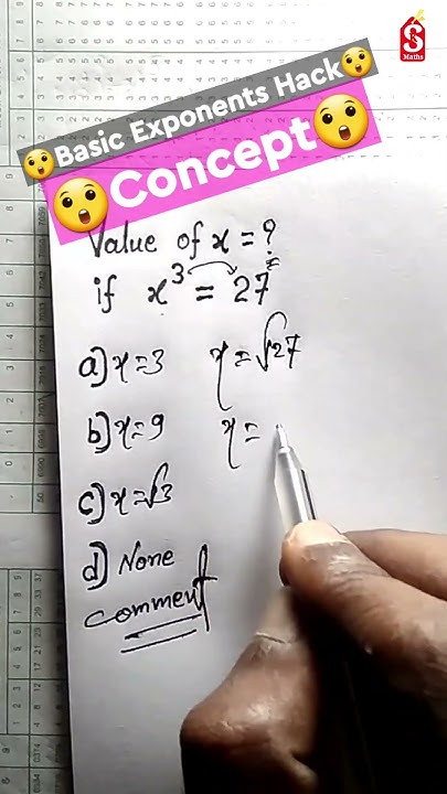 Exponent Hacks: How to Simplify Complex Equations in Seconds | maths ...