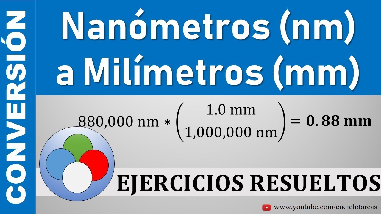 Conversi n De Nan metros nm A Mil metros mm nm A Mm YouTube