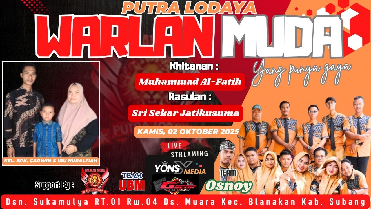 🔴 LIVE. WARLAN MUDA | THE LEGEND OF PANTURA | KAMIS, 02 OKTOBER 2025 ...