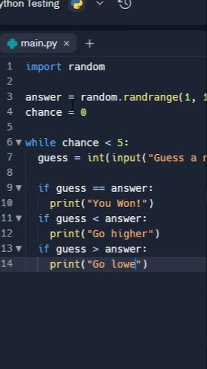 Number Guessing Game in Python #shorts #python #pythonprojects - YouTube