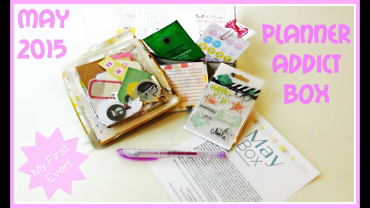 The Planner Addict Box | May 2015 | - YouTube