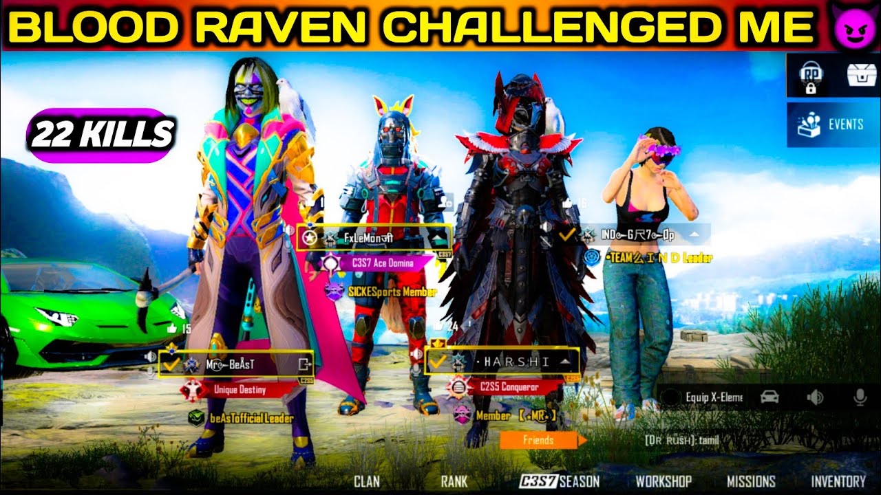 BLOOD RAVEN CHALLENGED ME😂 | 60 FPS ♥️ BGMI Montage 🔥 | Realme 9,9 5G,9 ...