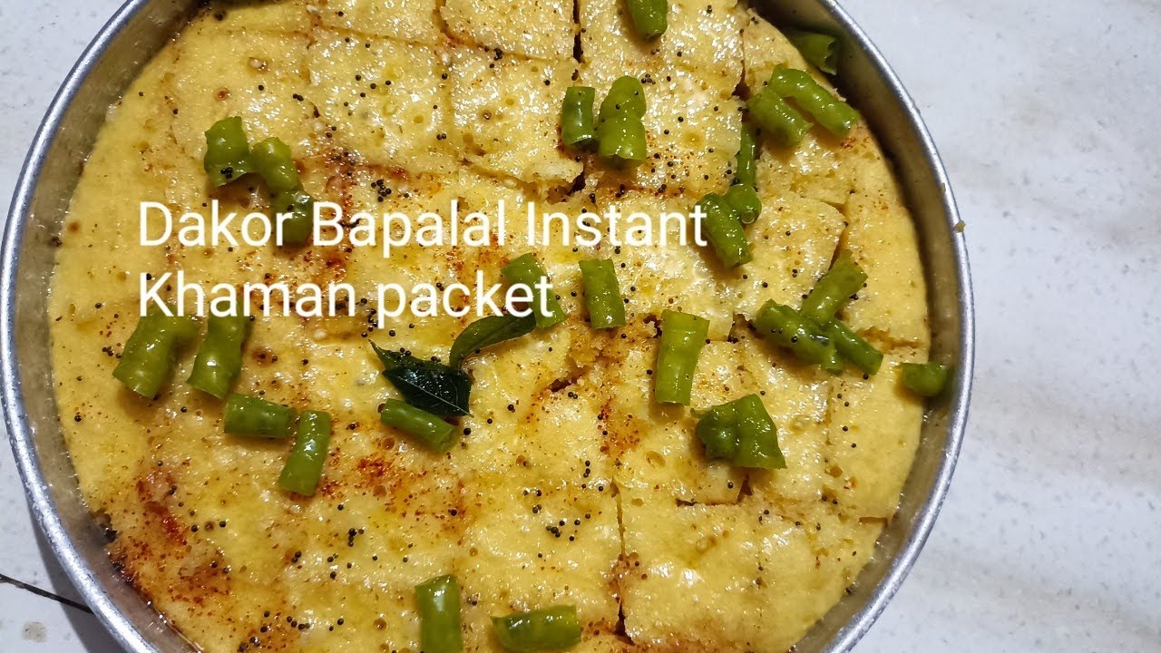 Dakor na Bapalal na Instant Khaman packet 😊 Easy to make at home very ...