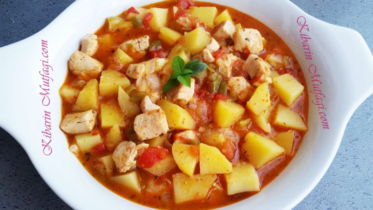 Tavuk etli patates yemeği nasıl yapılır - Etli patates yemeği tarifi ...