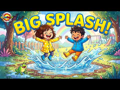Boots On Tight - Splashing in the Rain & Puddle Rhymes for Toddlers | Cartoon Animation Rhymes |