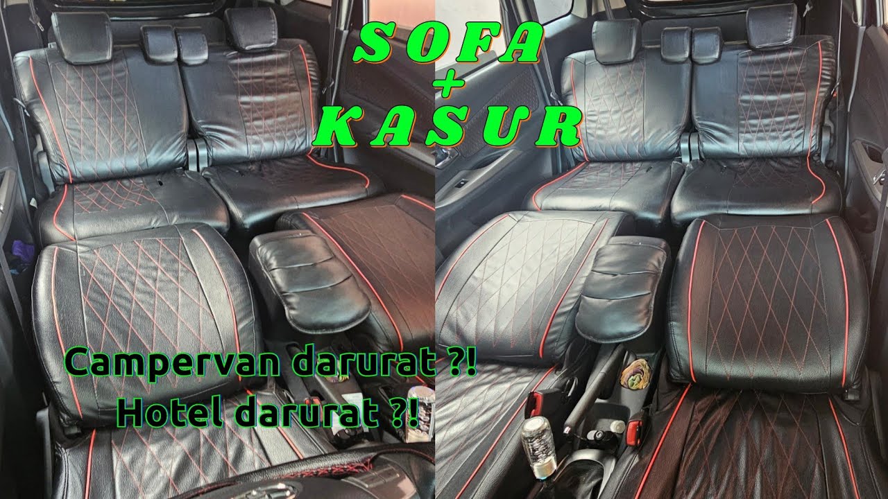 sofa mode, istirahat tidur di mobil | avanza xenia | campervan hotel ...