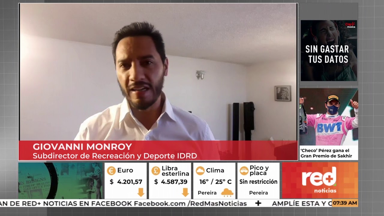 Red+ | Giovanni Monroy Subdirector de Recreación y Deporte IDRD - YouTube