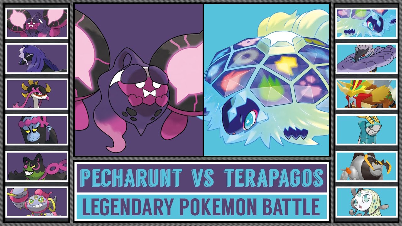 PECHARUNT vs TERAPAGOS | Legendary/Mythical Pokémon Battle - YouTube