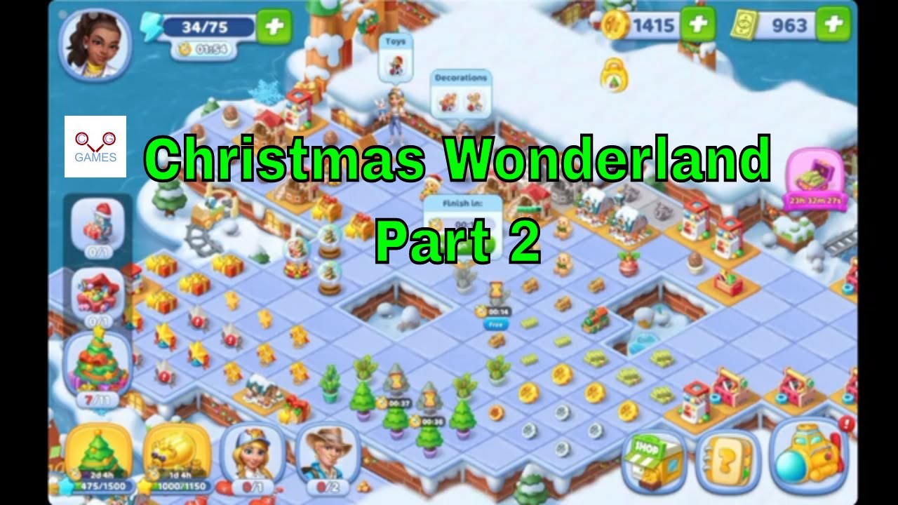 Merge County - Christmas Wonderland - Part 1.2 - Walkthrough - FULL ...