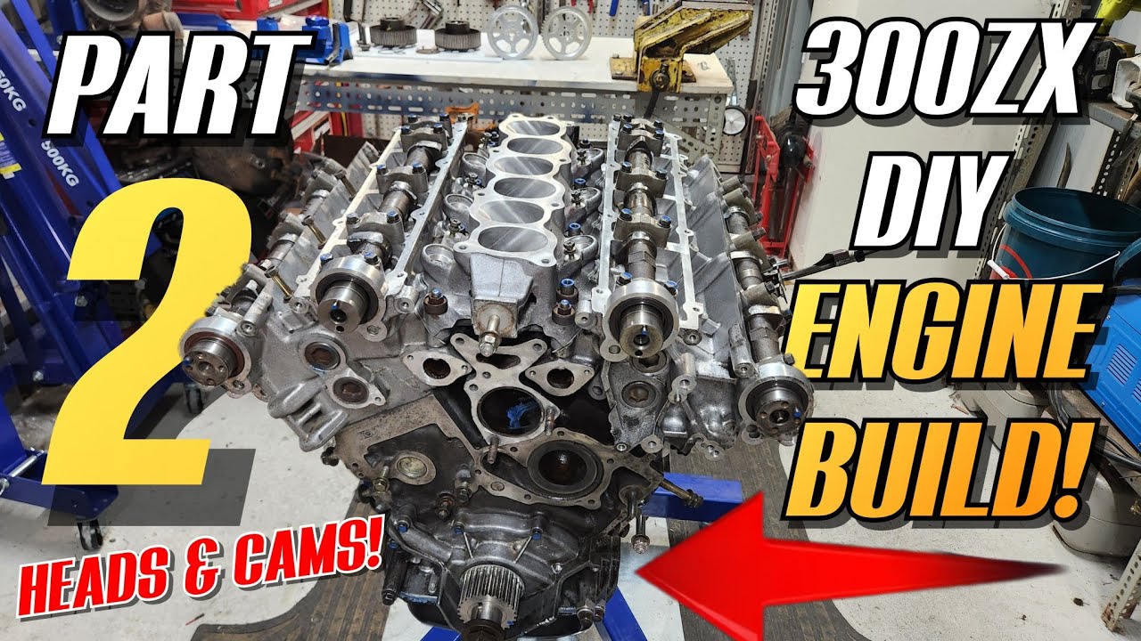 Part 2: Top End & Oil Pan | Nissan 300ZX VG30DETT DIY Engine Build ...