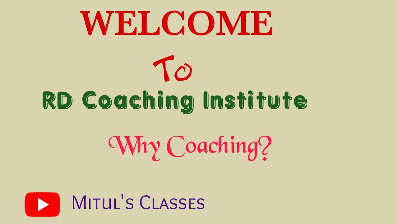 Welcome to RD COACHING INSTITUTE - YouTube