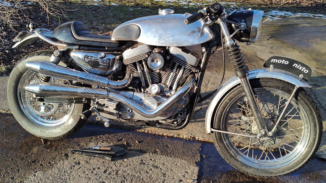 Harley Sportster Cafe Racer Custom Rearsets, Foot Controls @motonisto ...