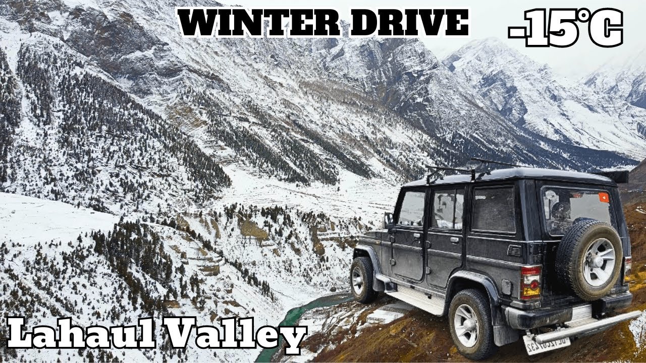 Lahaul Spiti Winter Drive In -15 degrees | Snow Covered Mountains Of ...