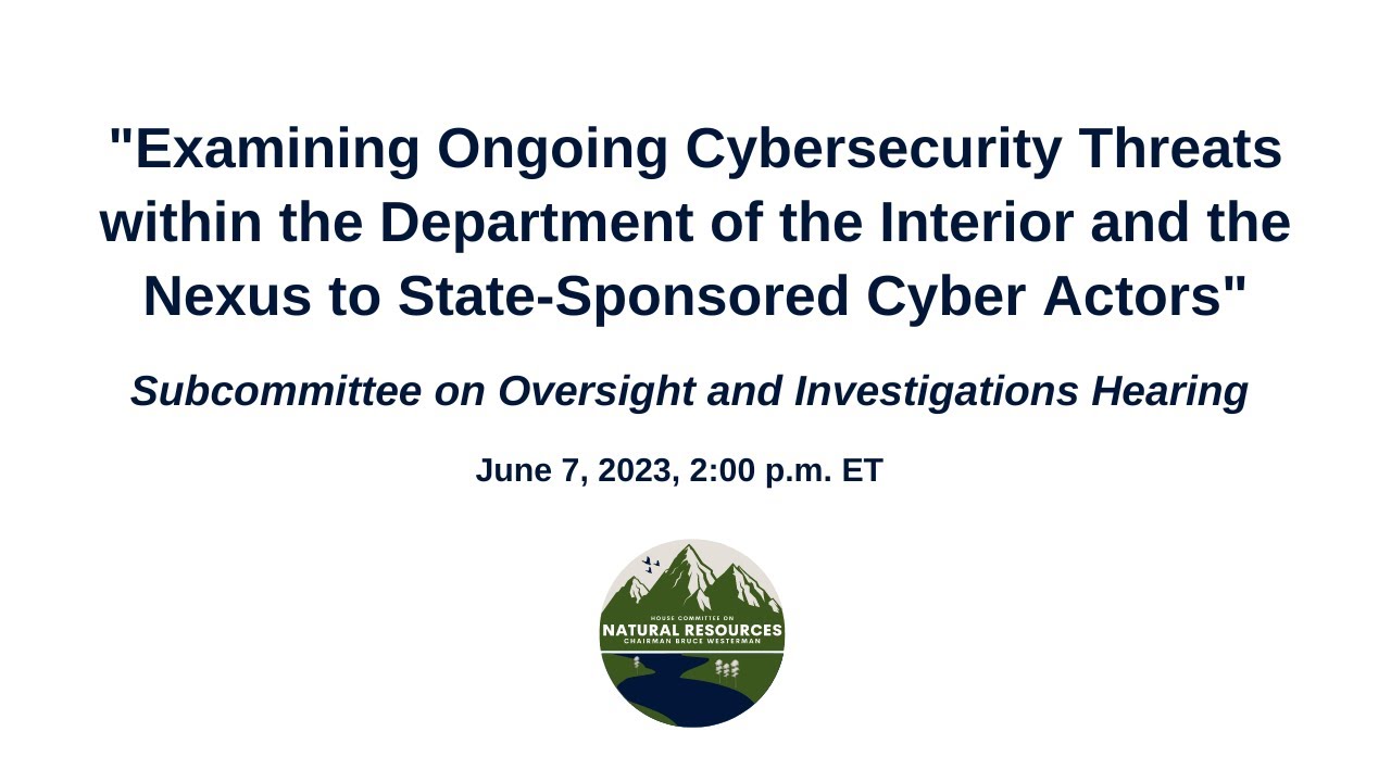 Oversight Hearing | Oversight and Investigations Subcommittee - YouTube