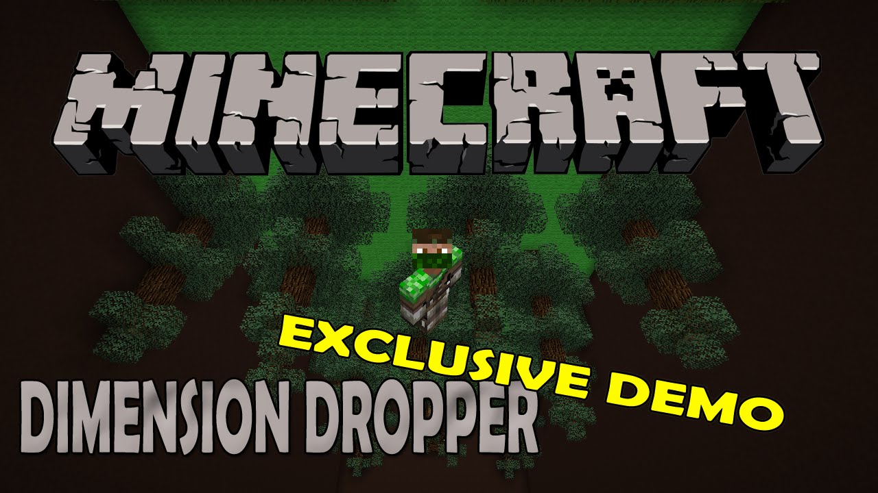 Lets Play Minecraft | Dimension Dropper EXCLUSIVE DEMO (Map Review ...
