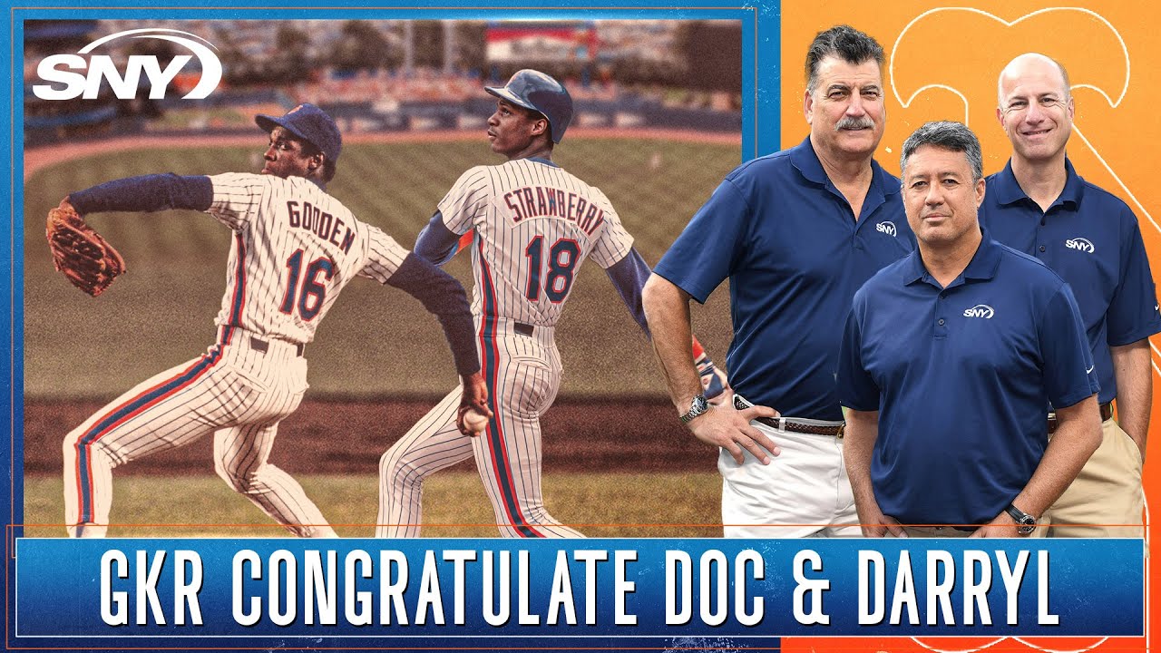 Gary, Keith & Ron congratulate Dwight Gooden and Darryl Strawberry on ...