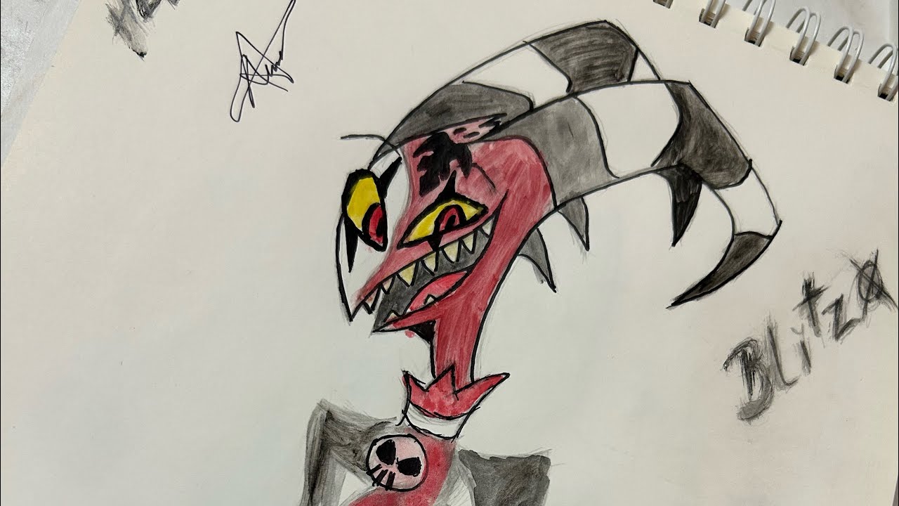 Drawing Blitzo (Helluva Boss) 🏼🖤 - YouTube