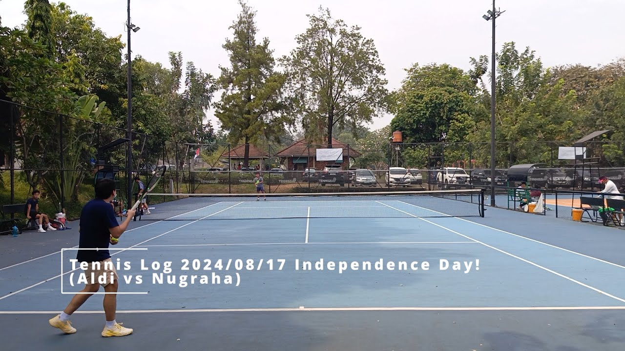 Tennis Log 2024/08/17 Independence Day! (Aldi vs Nugraha) - YouTube