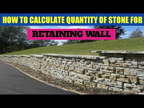 How To Calculate Quantity Of Stone For Retaining Wall || Civil Insta ...