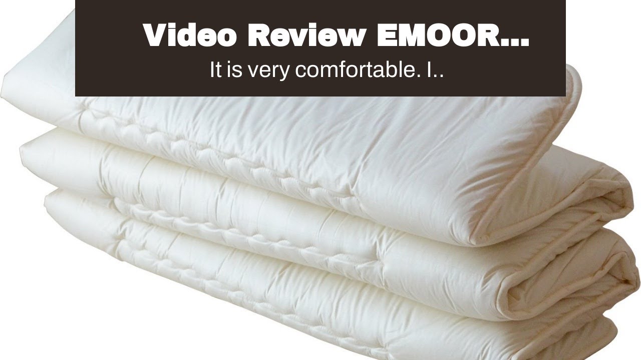 Video Review EMOOR Japanese Futon Mattress Salute (3-Layered), Twin ...