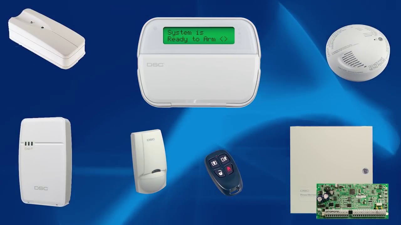 DSC PowerSeries TouchScreen Keypad PTK5507 Overview - YouTube