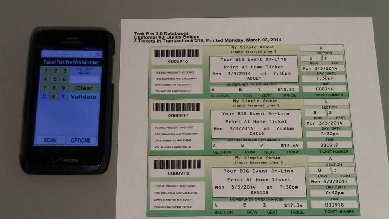 Ticket Validation Using Mobile Devices - YouTube